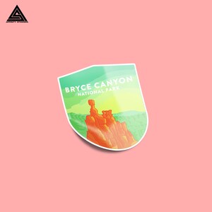 Bryce Canyon Park Sticker || Vinyl Sticker, Water Bottle Sticker ...
