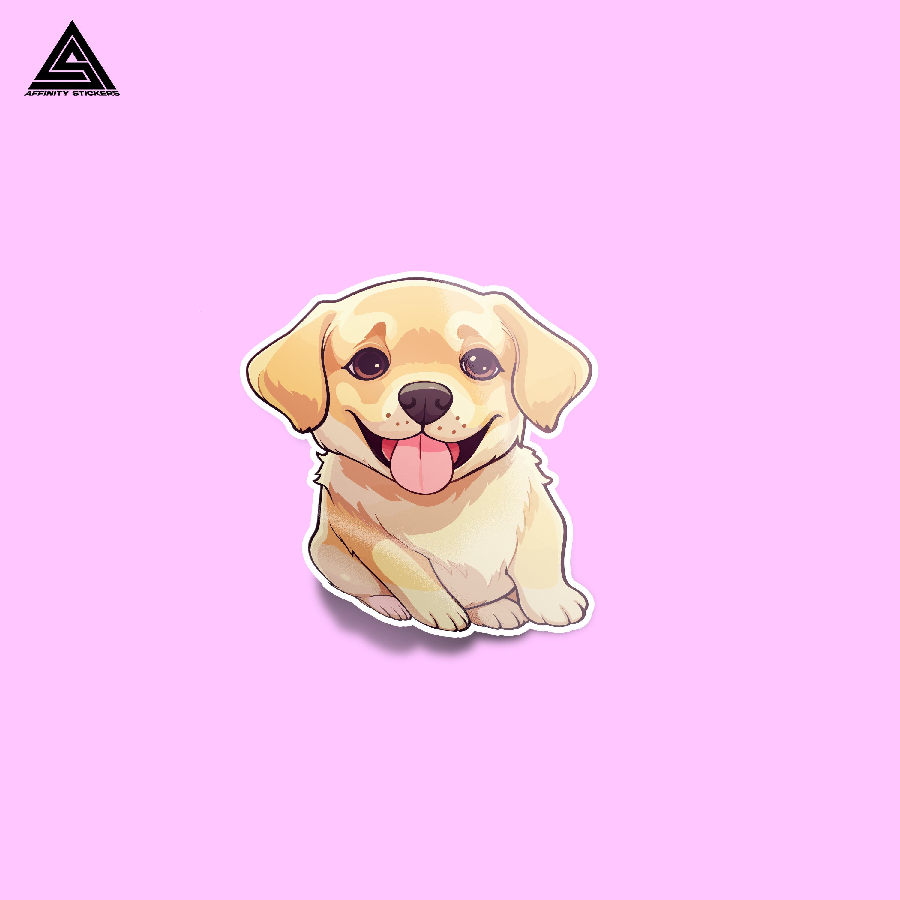 Kawaii Labrador Dog Sticker Vinyl Sticker Water Bottle - Etsy