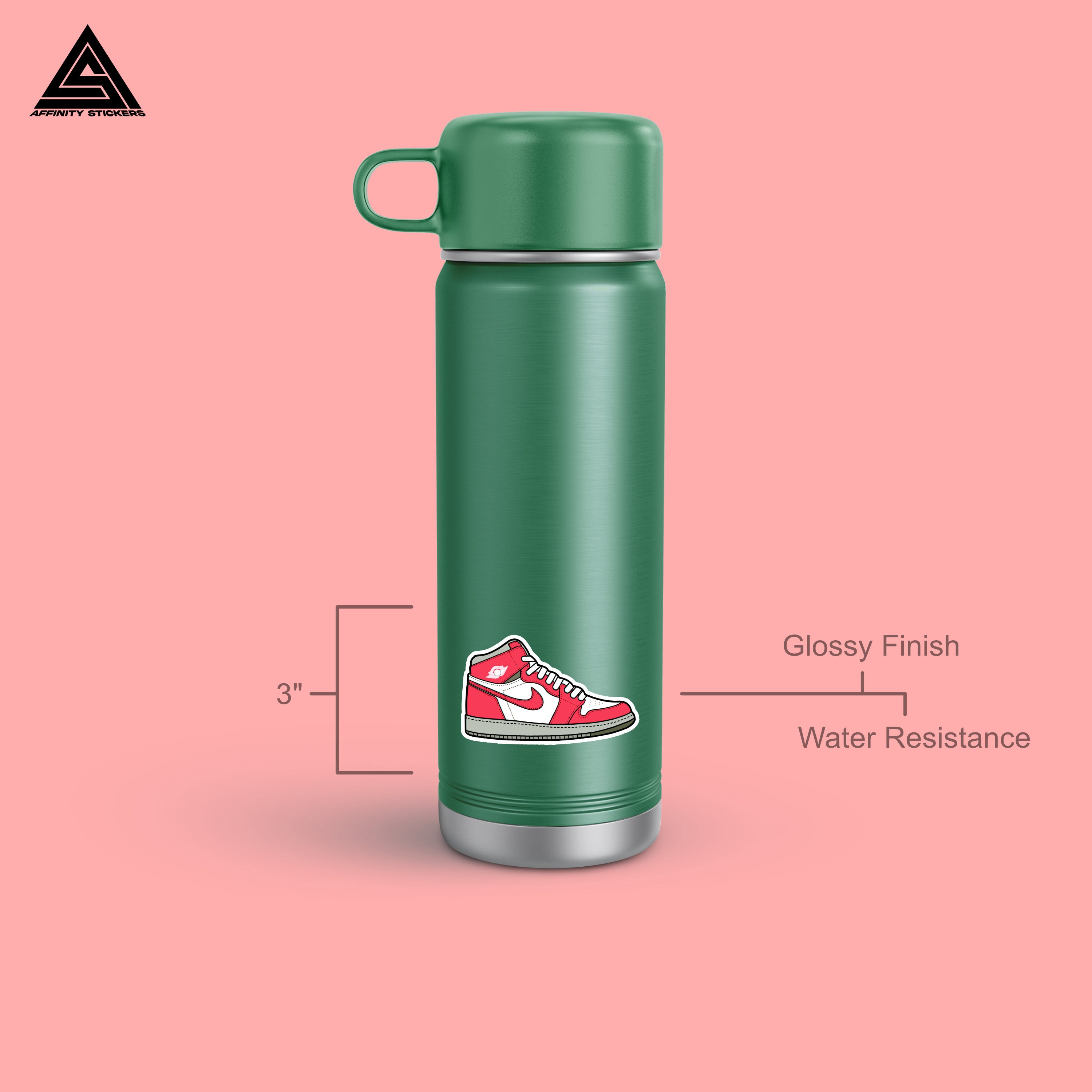 Air Jordan 1 Sticker || Vinyl Sticker, Water Bottle Sticker, Tumbler ...