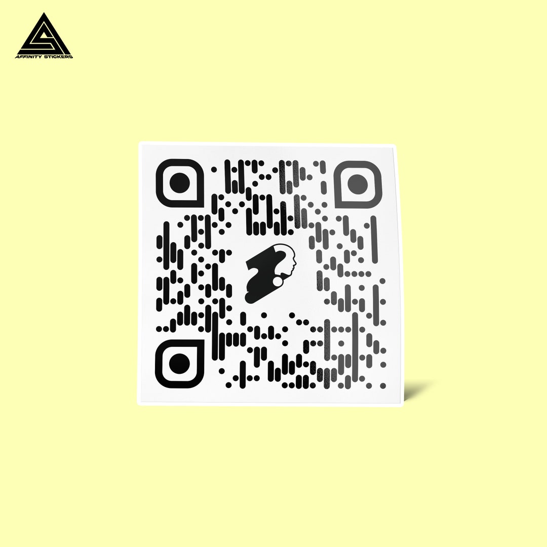 Rickroll QR Code Sticker Vinyl Sticker, Water Bottle Sticker, Tumbler ...