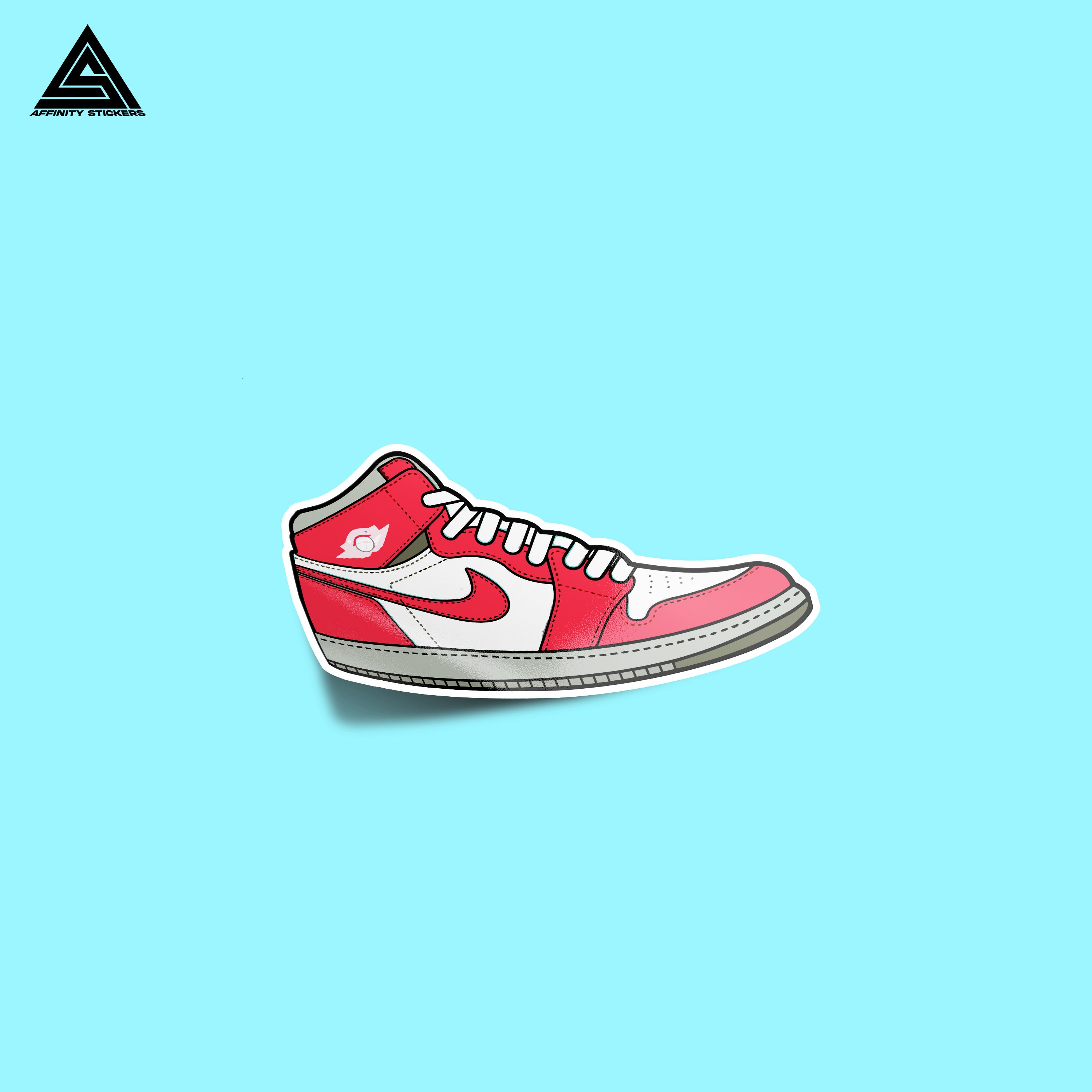 Air Jordan 1 Sticker || Vinyl Sticker, Water Bottle Sticker, Tumbler ...