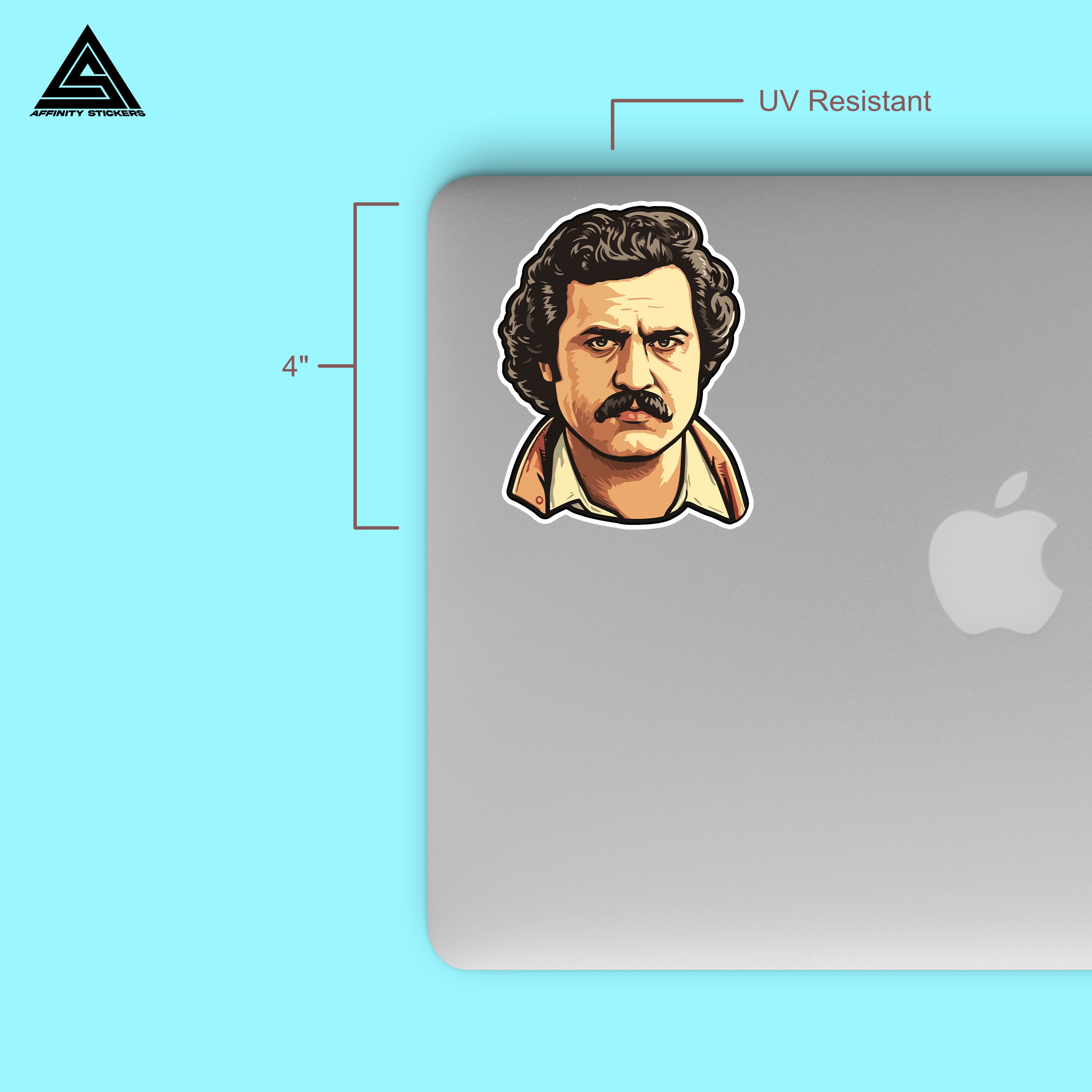 Pablo Escobar Sticker Vinyl Sticker Water Bottle Sticker - Etsy