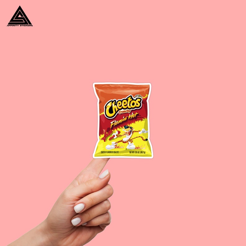 Hot Cheetos Sticker || Vinyl Sticker, Water Bottle Sticker, Tumbler ...