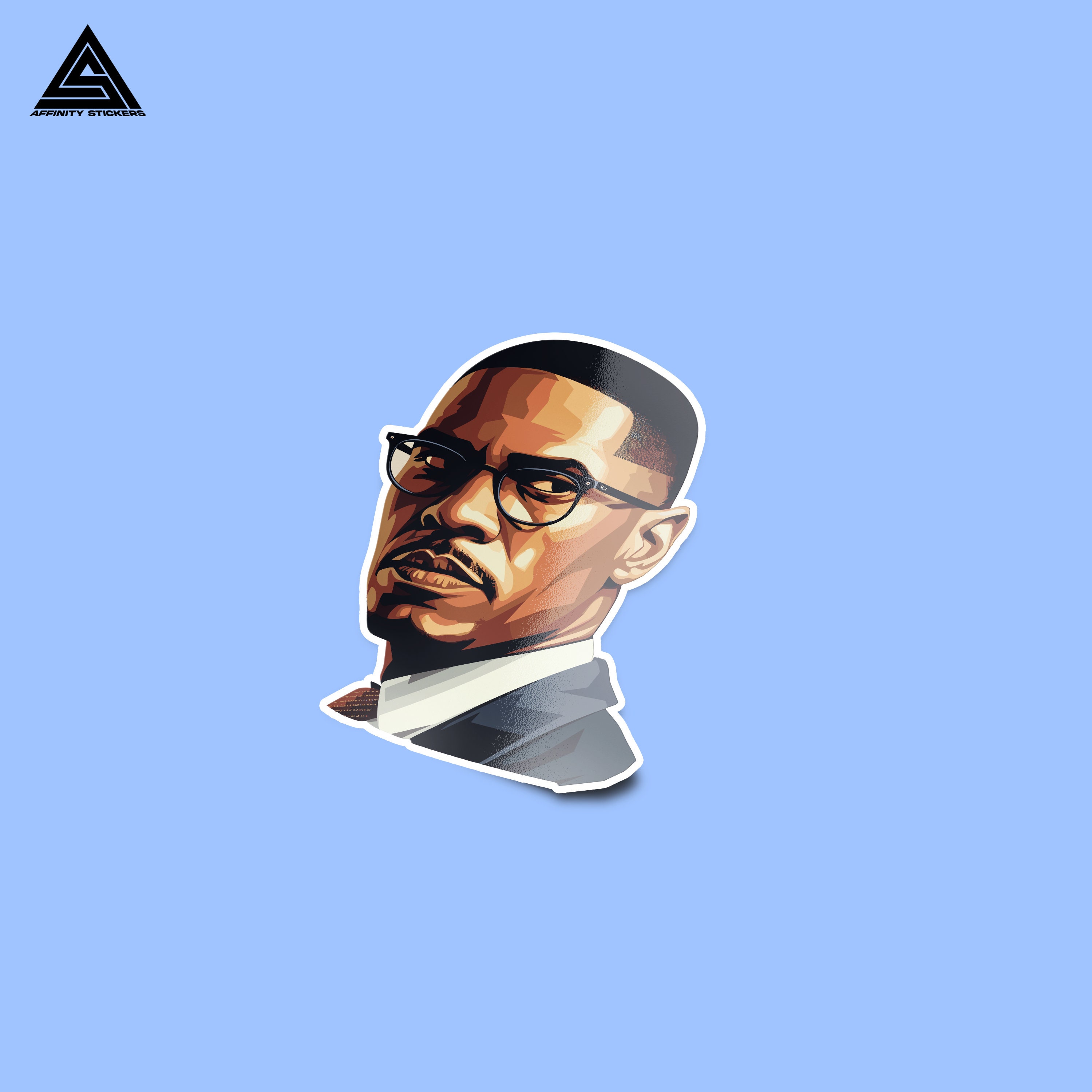 Malcolm X Sticker || Vinyl Sticker, Water Bottle Sticker, Tumbler ...