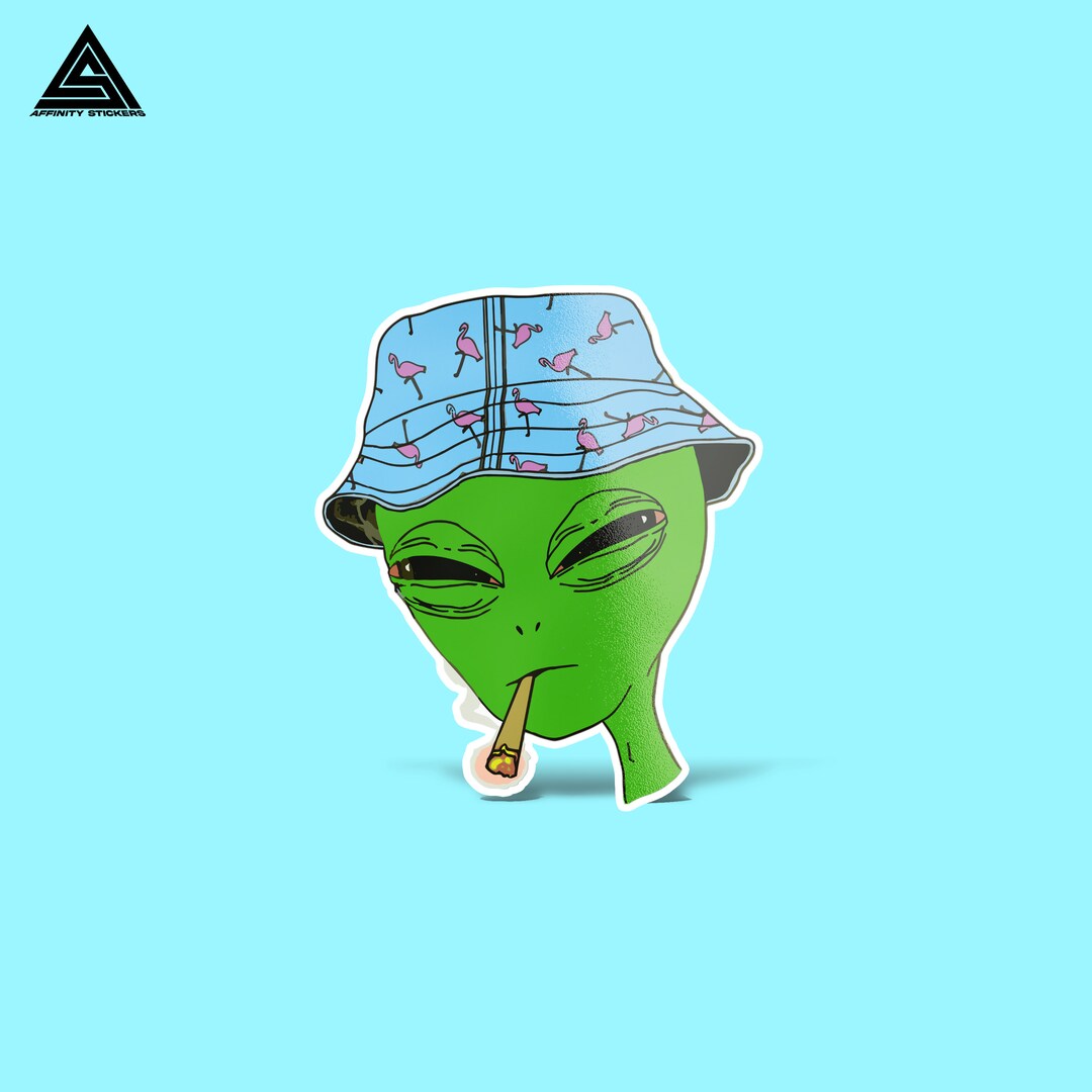 Chiefer Alien Sticker || Vinyl Sticker, Water Bottle Sticker, Tumbler ...