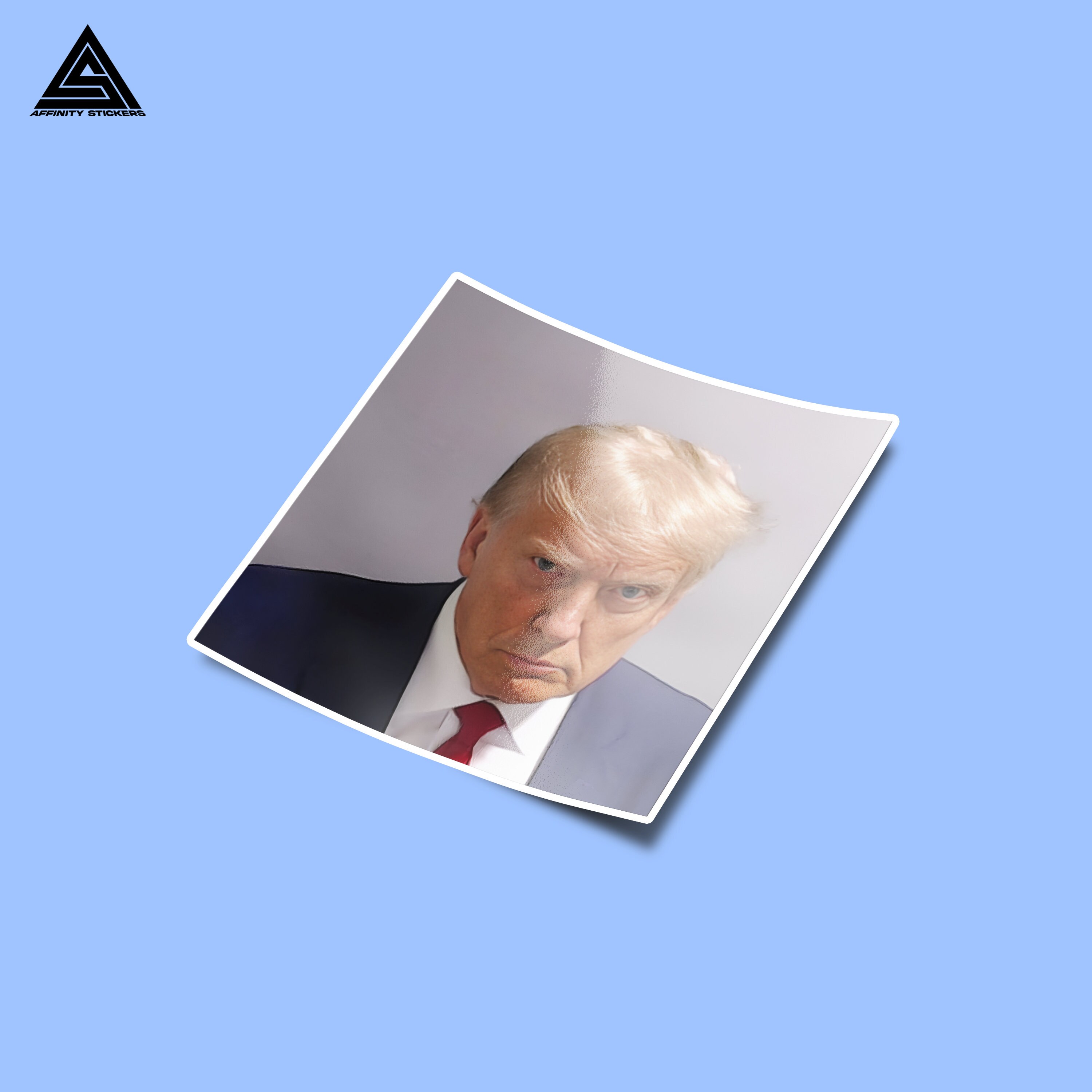 Donald Trump Mugshot Sticker W/o Badge Vinyl Sticker Water - Etsy