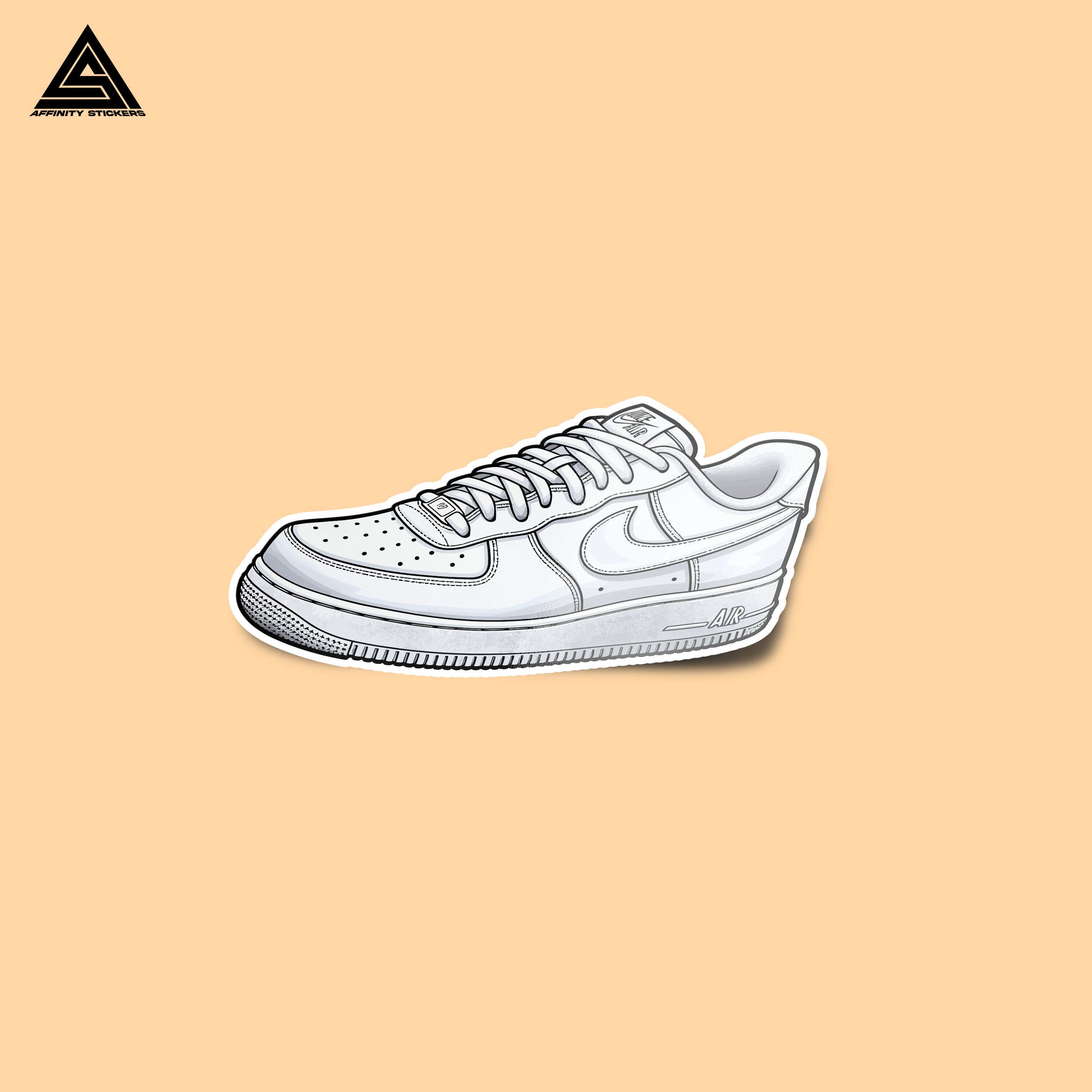 Air Force 1s Sticker Vinyl Sticker, Water Bottle Sticker, Tumbler ...