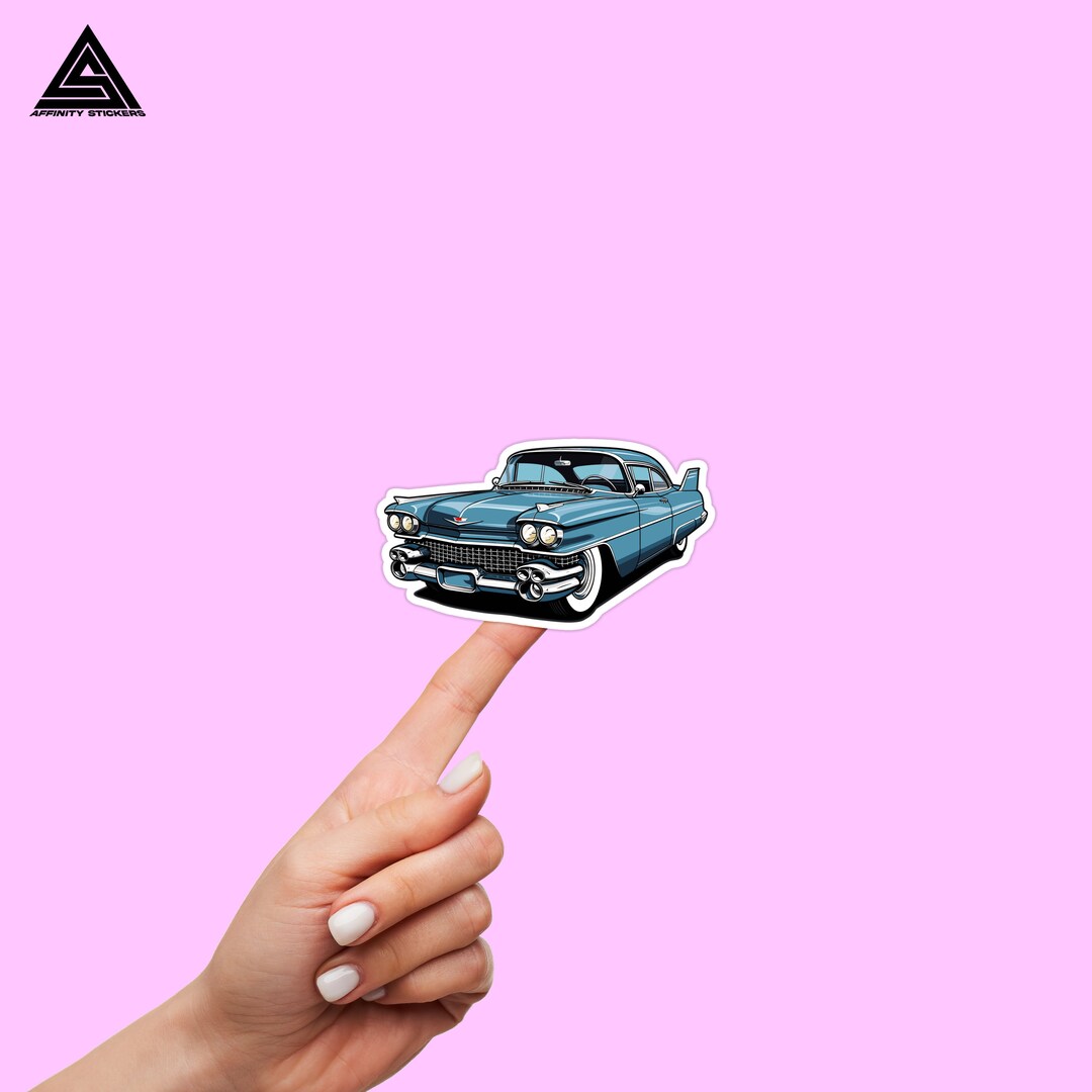 1959 Cadillac || Vinyl Sticker, Water Bottle Sticker, Tumbler Stickers ...