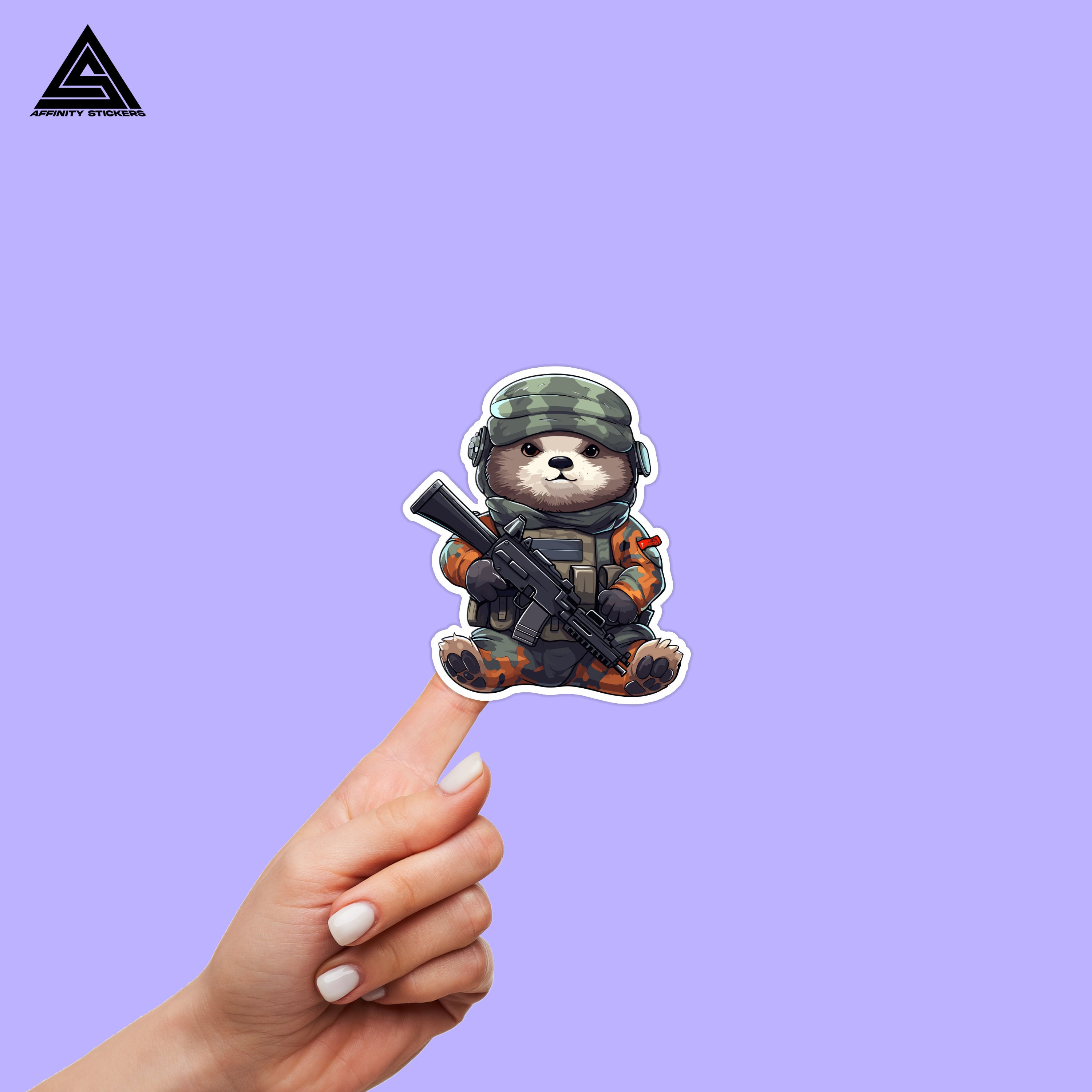 Tactical Sea Otter Sticker || Vinyl Sticker, Water Bottle Sticker ...