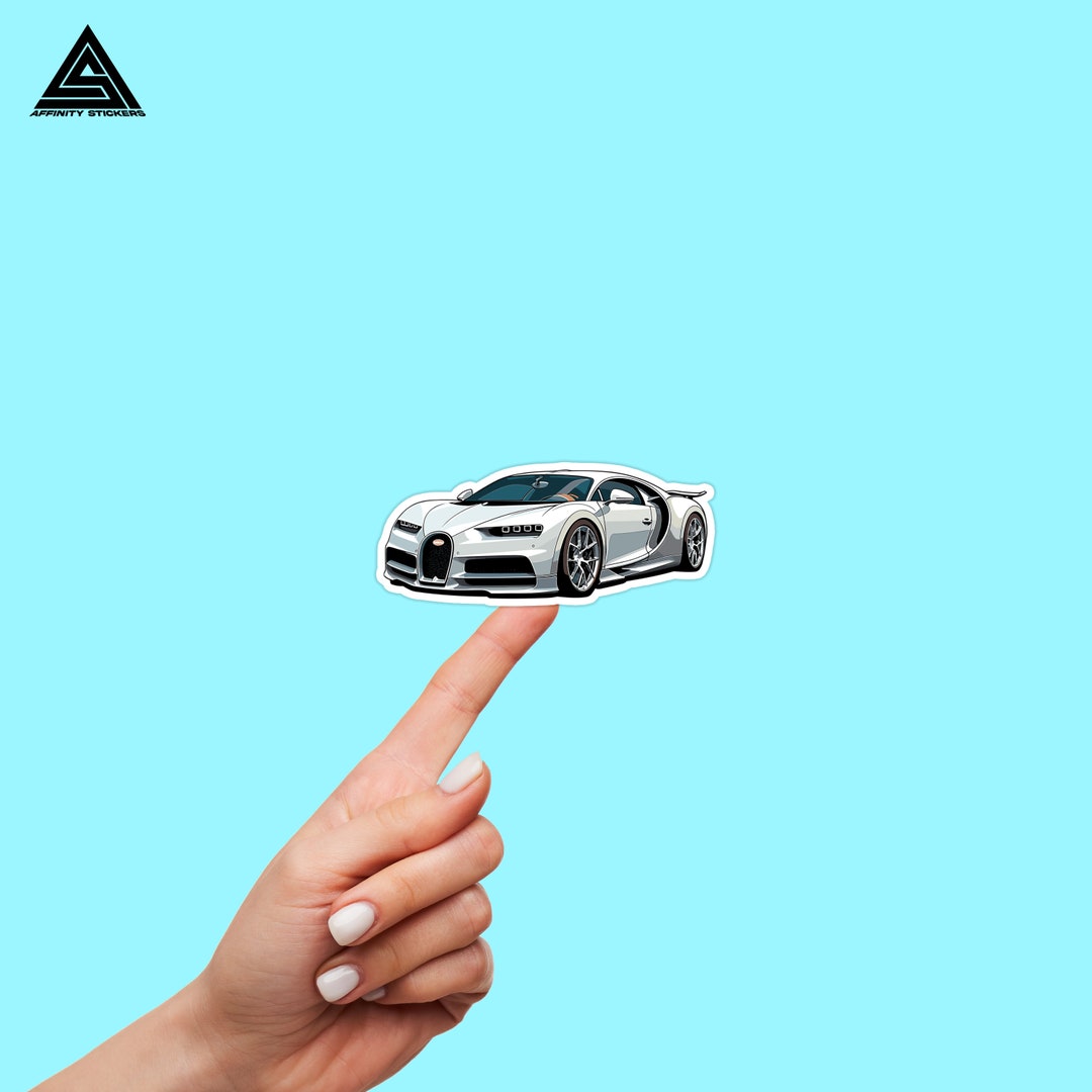 Bugatti Chiron Vinyl Sticker Water Bottle Sticker Tumbler - Etsy