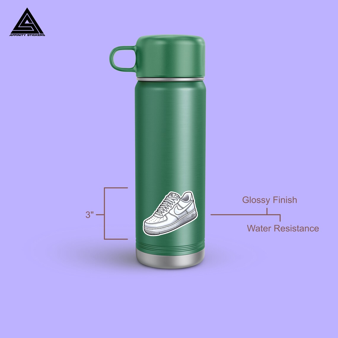 Air Force 1s Sticker Vinyl Sticker, Water Bottle Sticker, Tumbler ...