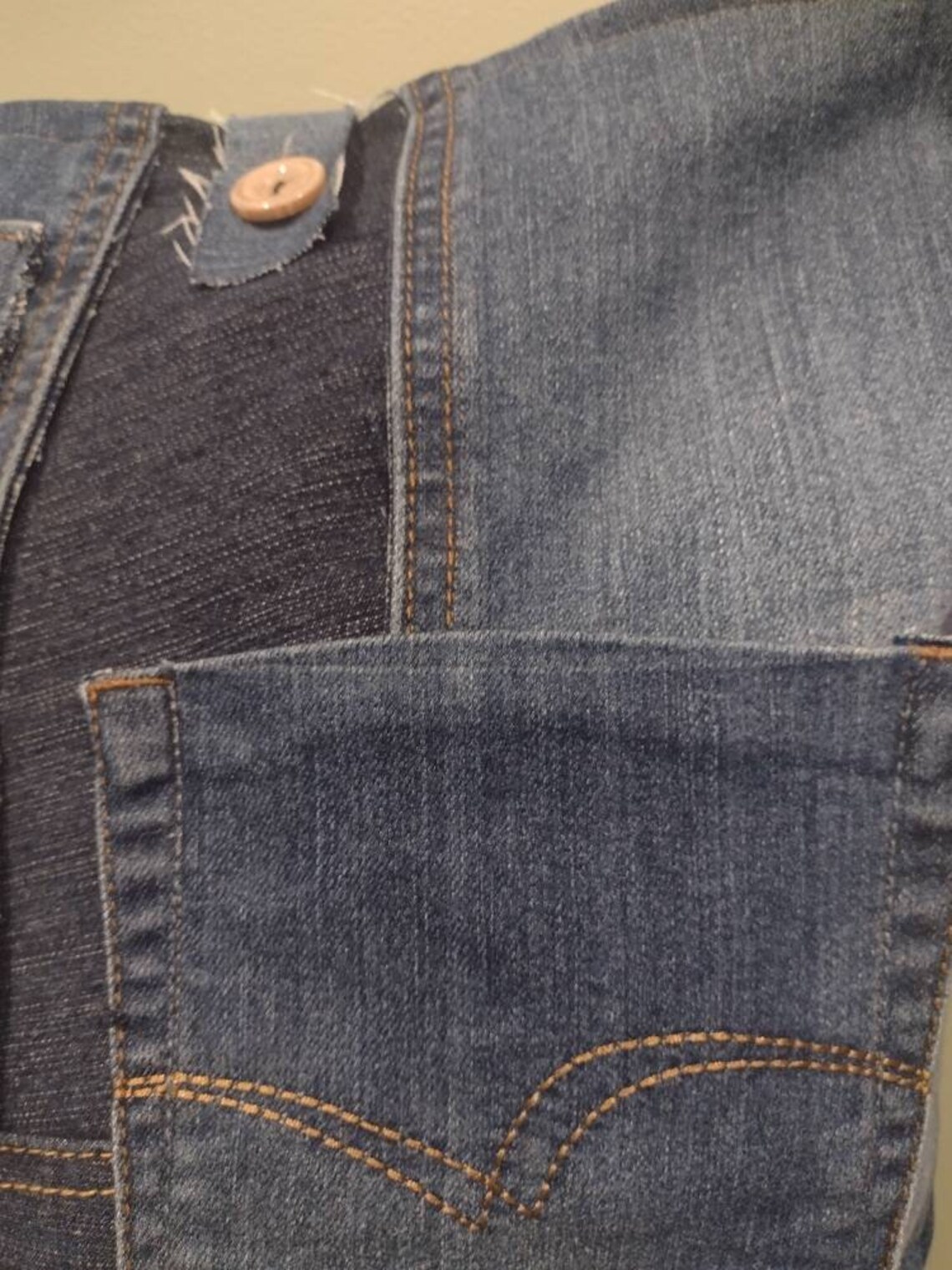 Upcycled Denim Bag - Etsy