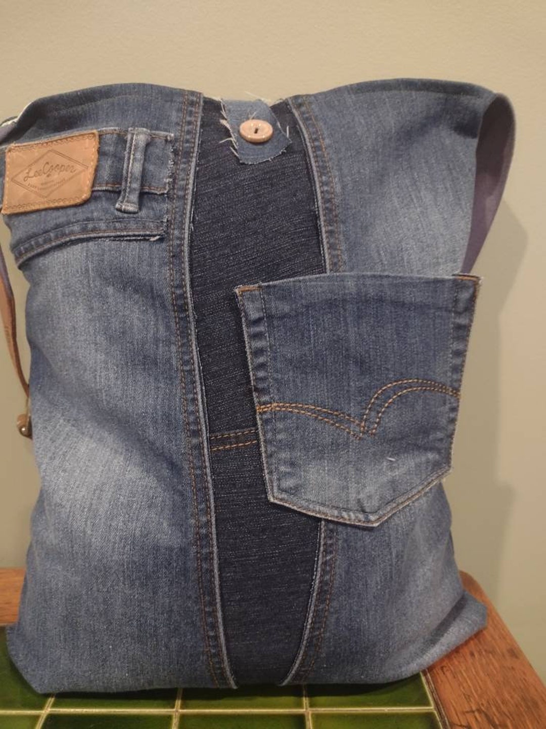 Upcycled Denim Bag - Etsy