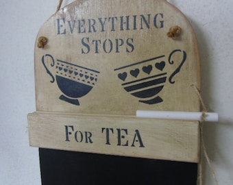 Wood Chalkboard/blackboard/notice Board Shabby Vintage Chic Kitchen ...