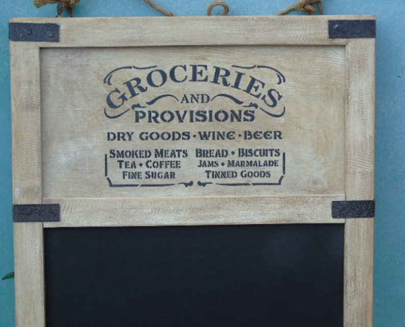 Wood Chalkboard/blackboard/notice Board Shabby Vintage Chic Kitchen ...