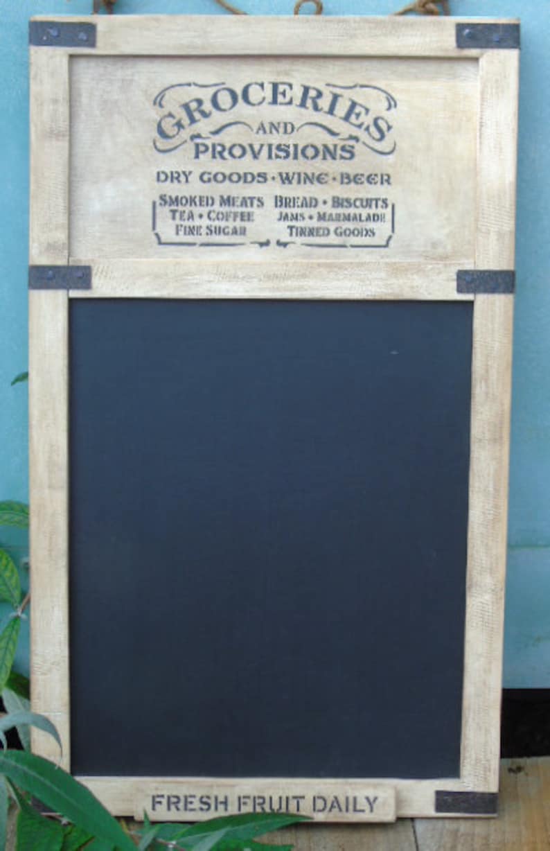 Wood Chalkboard/blackboard/notice Board Shabby Vintage Chic Kitchen ...
