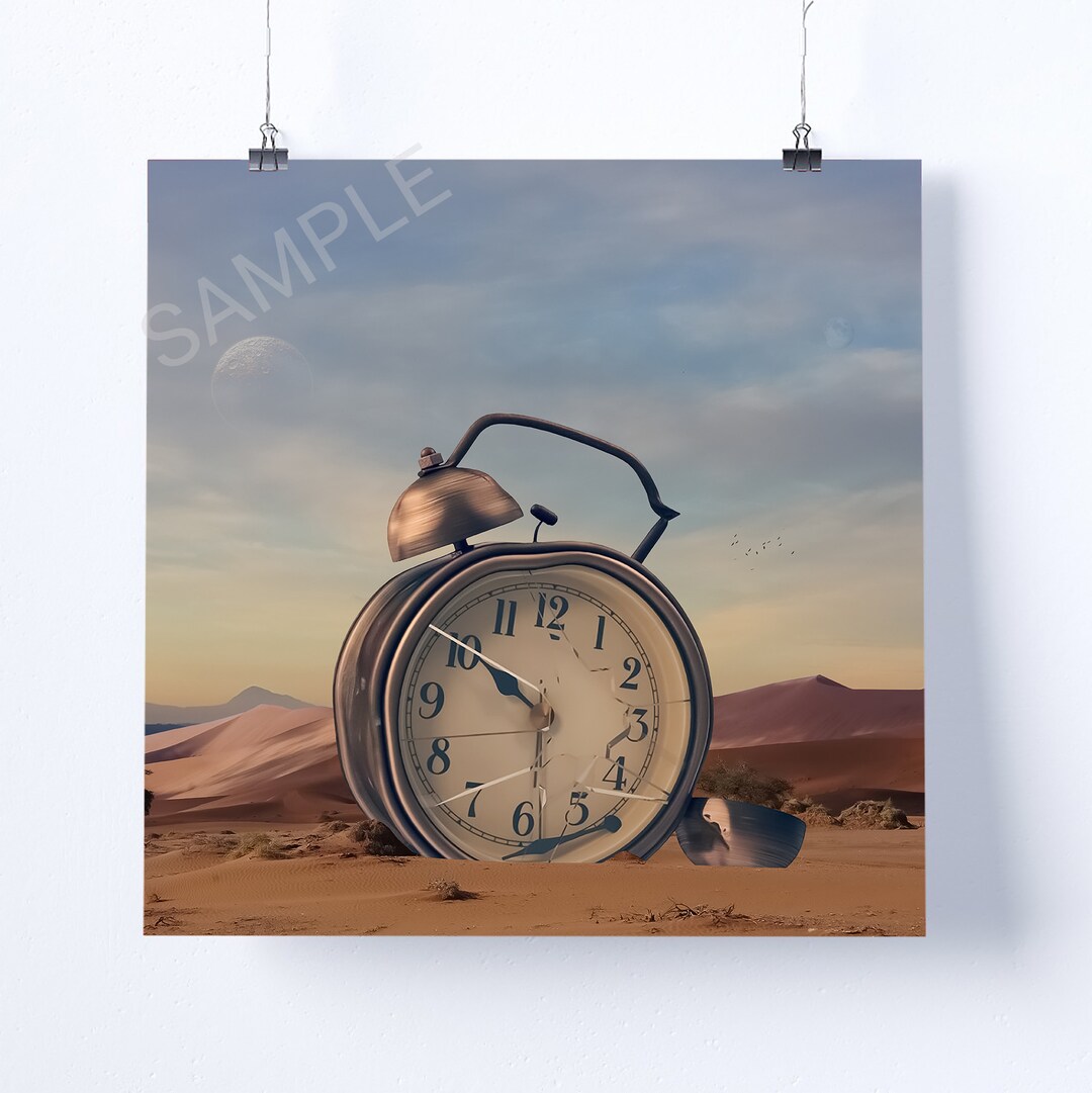 Collage Art Print space and Time Retro Art, Vintage Art, Home Decor ...
