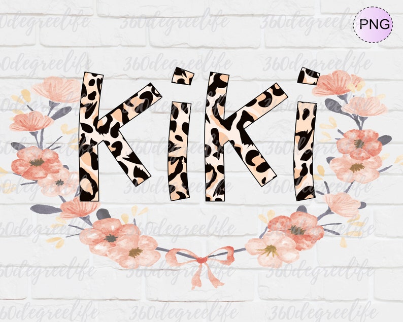 Kiki PNG Sublimation Design Leopard Designs Download, Ready to Press ...