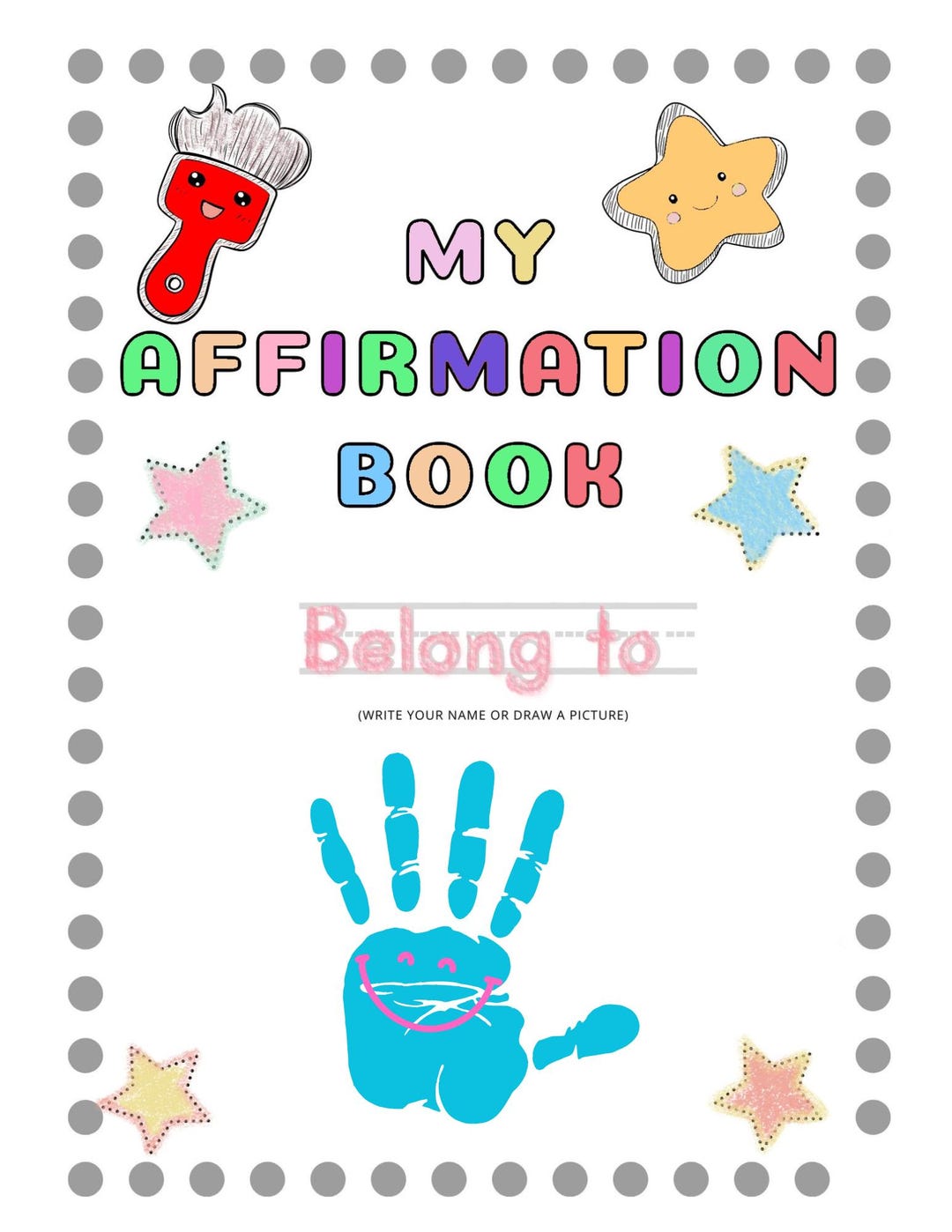 I Am Affirmation Activity Sheets Bundle for Kid, Affirmation Coloring ...