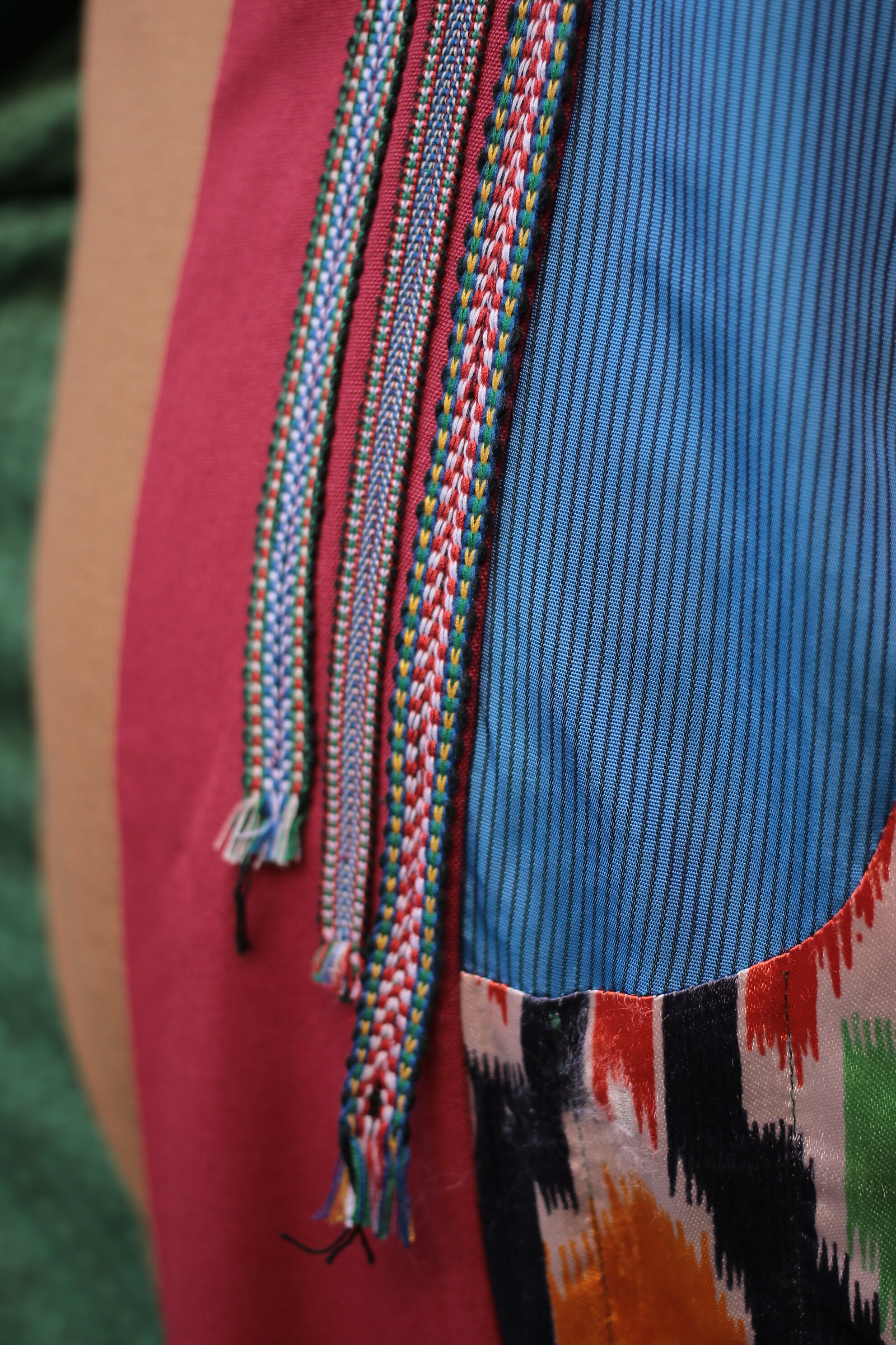 Vintage Ikat Uzbek Chapan Robe - Traditional Hand-weaving - 100% ...