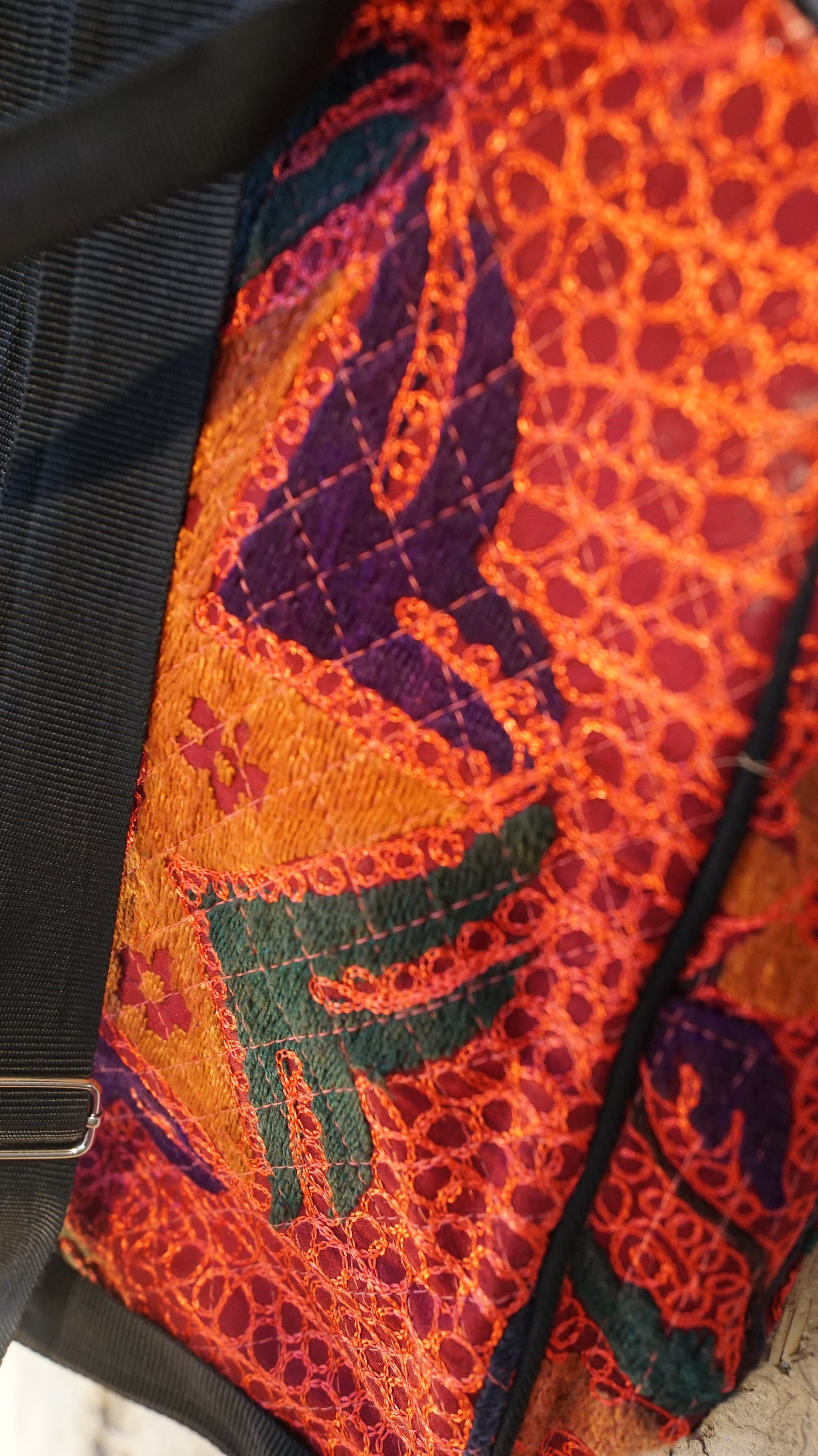 Designer Mini Backpack for Women 100% Handmade Ethnic Suzani Embroidery ...