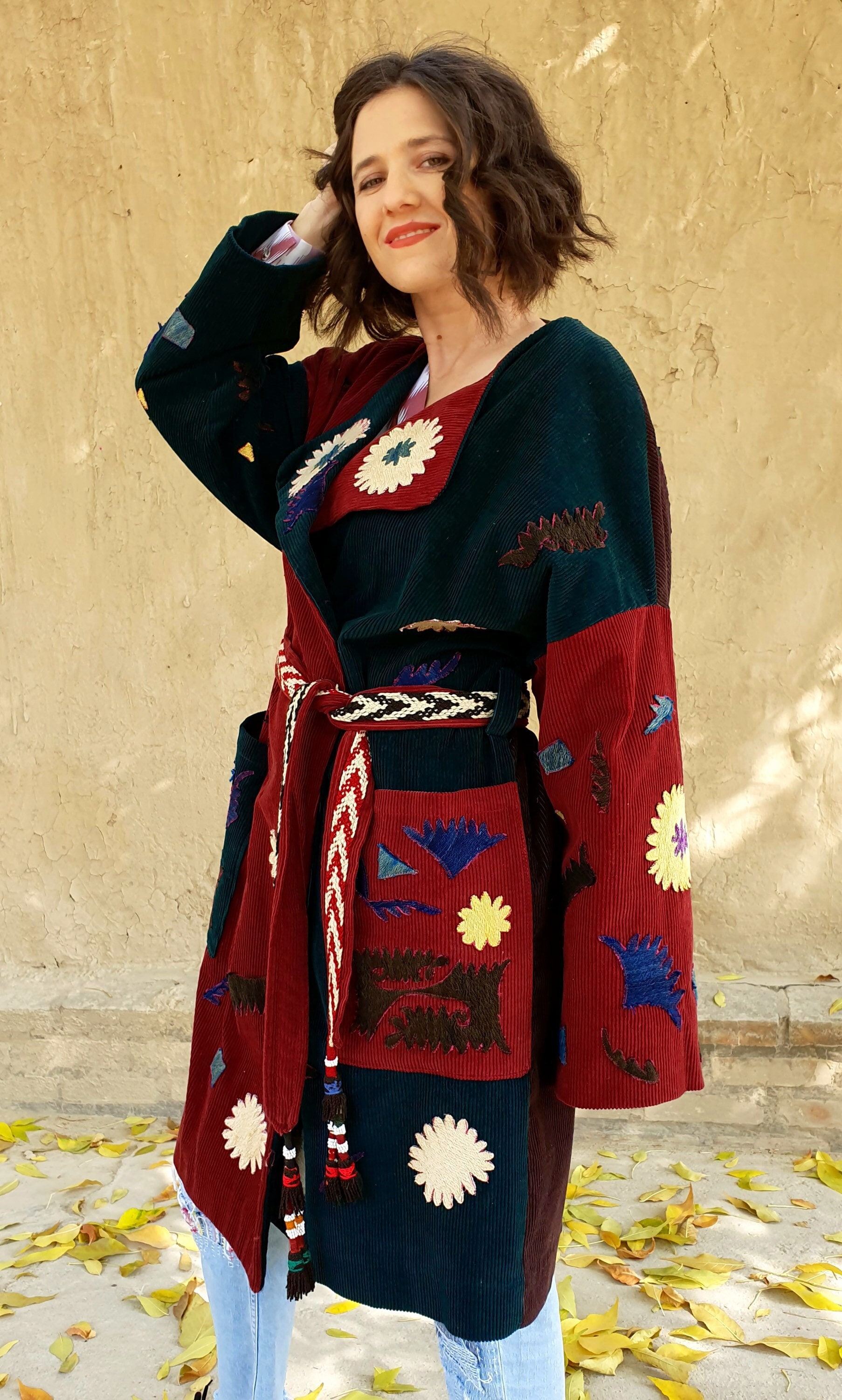 Luxury Handmade Coat, Suzane Coat, Woman Handcrafted Jacket, Velvet ...