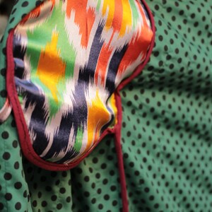 Vintage Ikat Uzbek Chapan Robe - Traditional Hand-weaving - 100% ...
