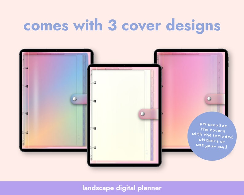 Digital Planner Cute Korean Undated Planner for Goodnotes - Etsy