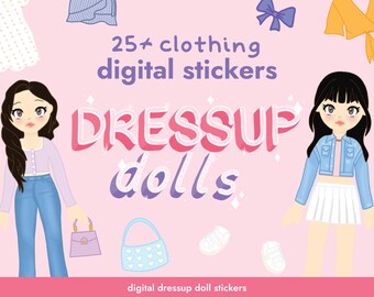 Dress up Stickers - Etsy