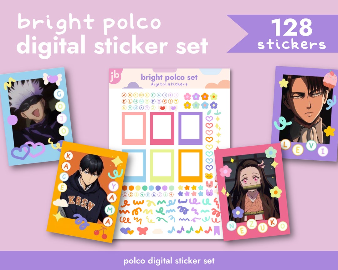 Polco Digital Stickers for Photocards Toploader Decoration Stickers for ...