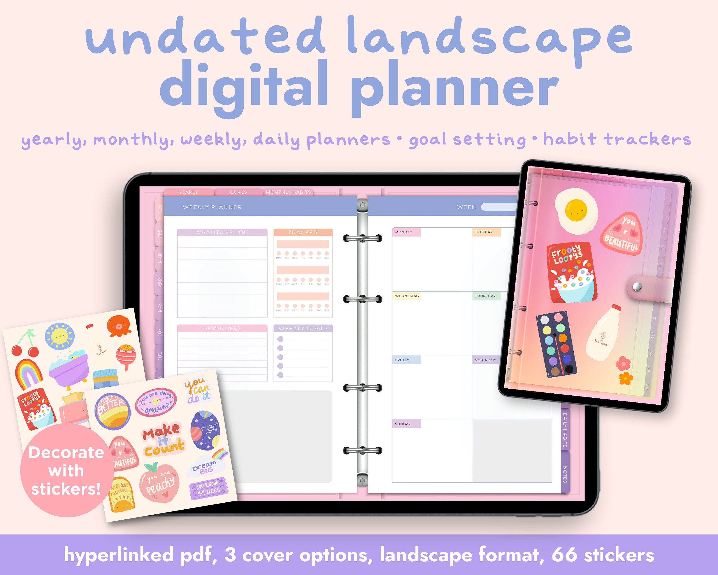 Paper Pastel Digital Planner Ultimate Digital Planner GoodNotes Digital ...