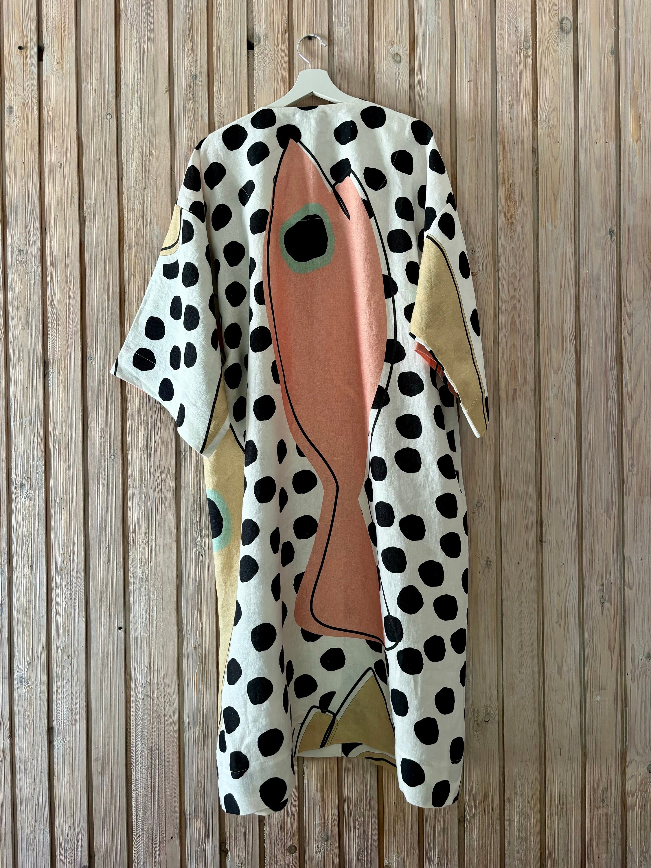 BIG FISH Dress, Soft Linen Dress, Robe, Long Dress Linen, Unique ...