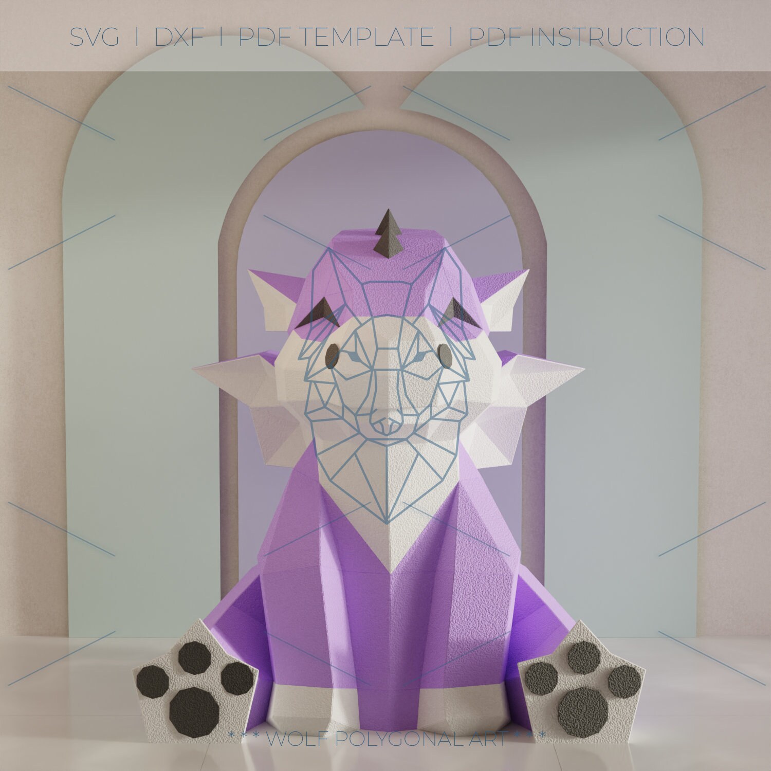 Baby Dragon 3d Papercraft PDF Template DIY 3d Low Poly - Etsy