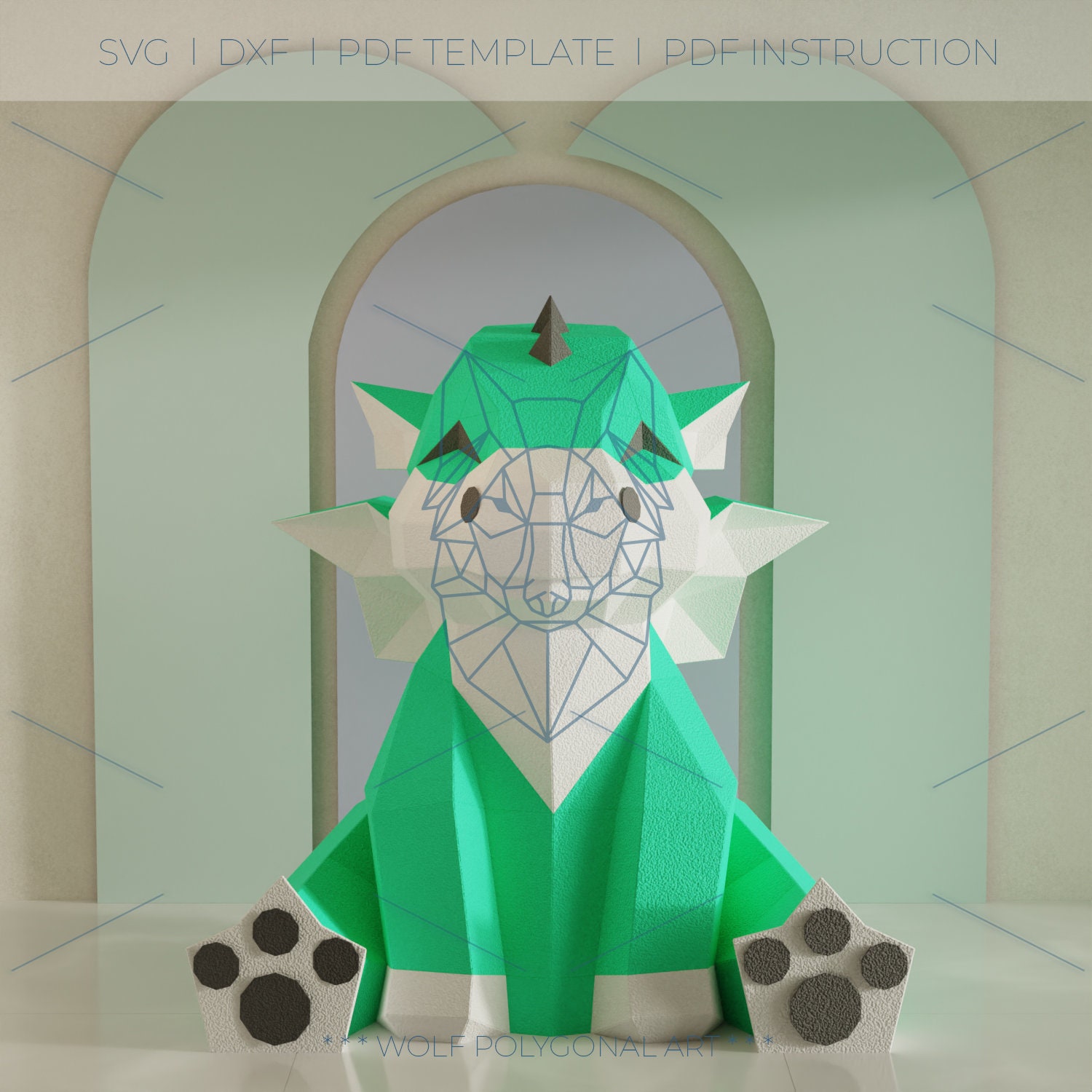 Baby Dragon 3d Papercraft PDF Template DIY 3d Low Poly - Etsy