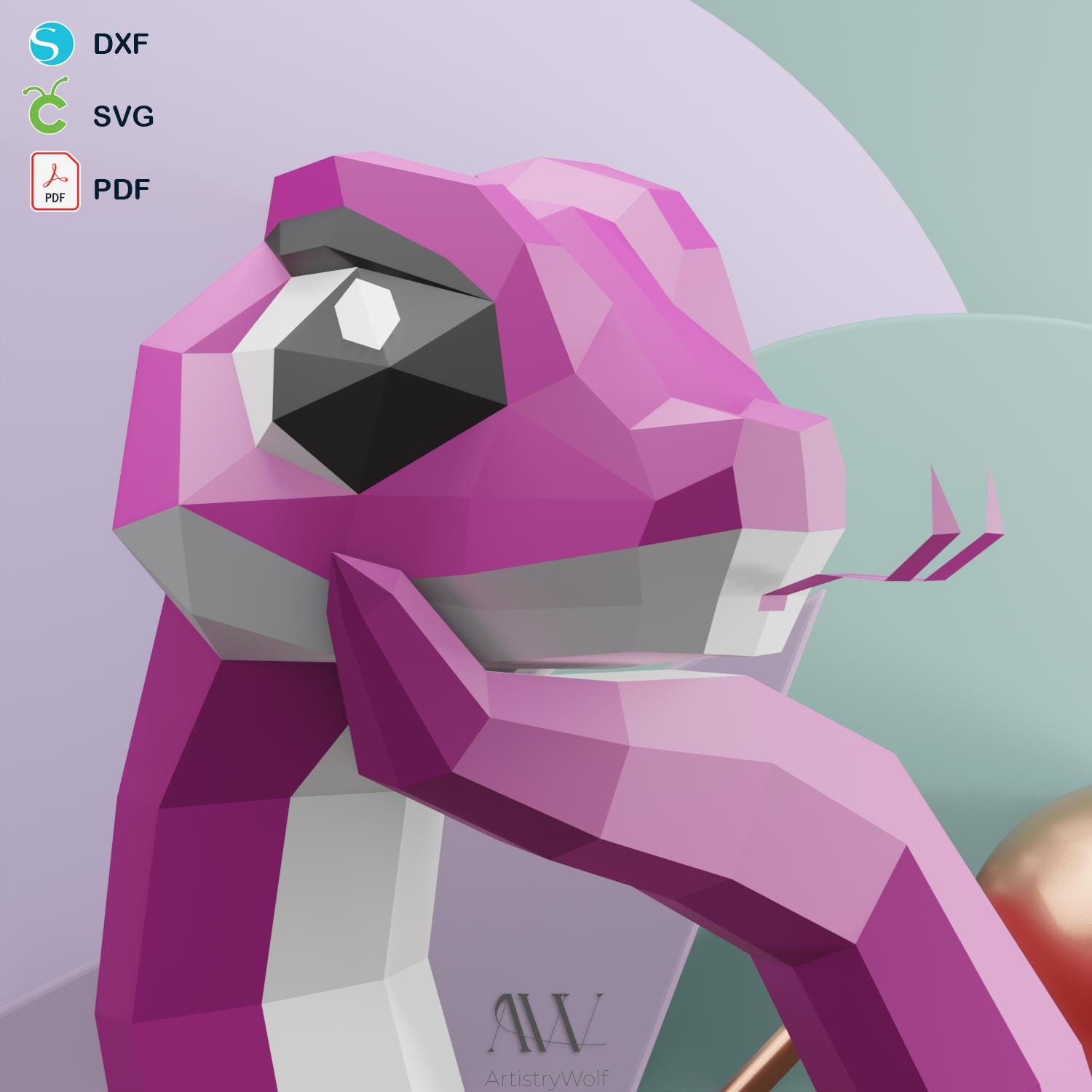 Papercraft Snake Digital PDF Template, DIY Paper Snake Template, New ...