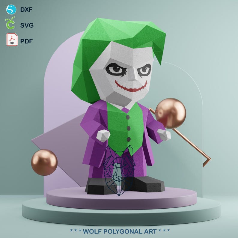 3d Lowpoly Papercraft Toys Bundle Diy Craft Template PDF STUDIO SVG Low ...