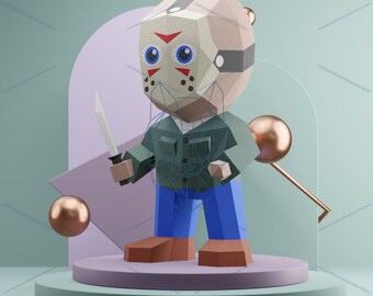 Toy Doll 3d Papercraft , PDF Template, DIY 3d Low Poly Model, Paper ...