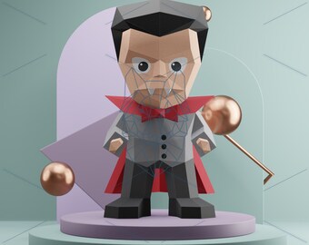 Low Poly Doll 3d Papercraft Sculpture, Doll 3D Paper Model - Etsy