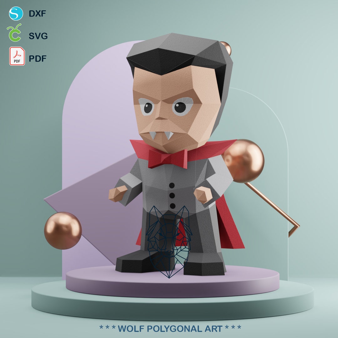 Toy Doll 3d Papercraft , PDF Template, DIY 3d Low Poly Model, Paper ...