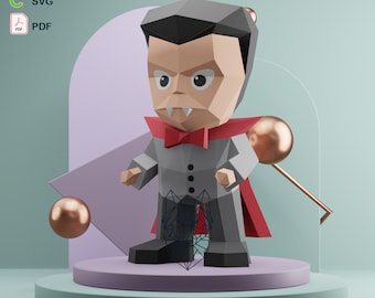 Ghost 3d Papercraft , PDF Template, DIY 3d Low Poly Model, Paper ...