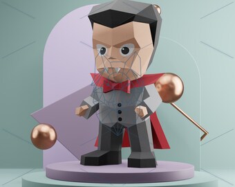 Toy Doll 3d Papercraft , PDF Template, DIY 3d Low Poly Model, Paper ...