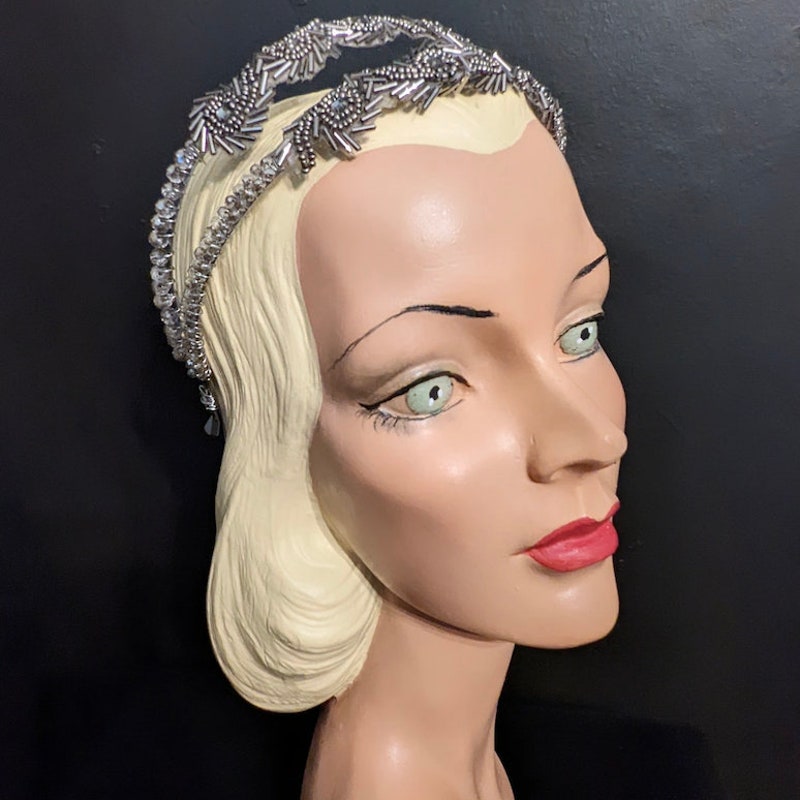 Beaded Headpiece - Etsy