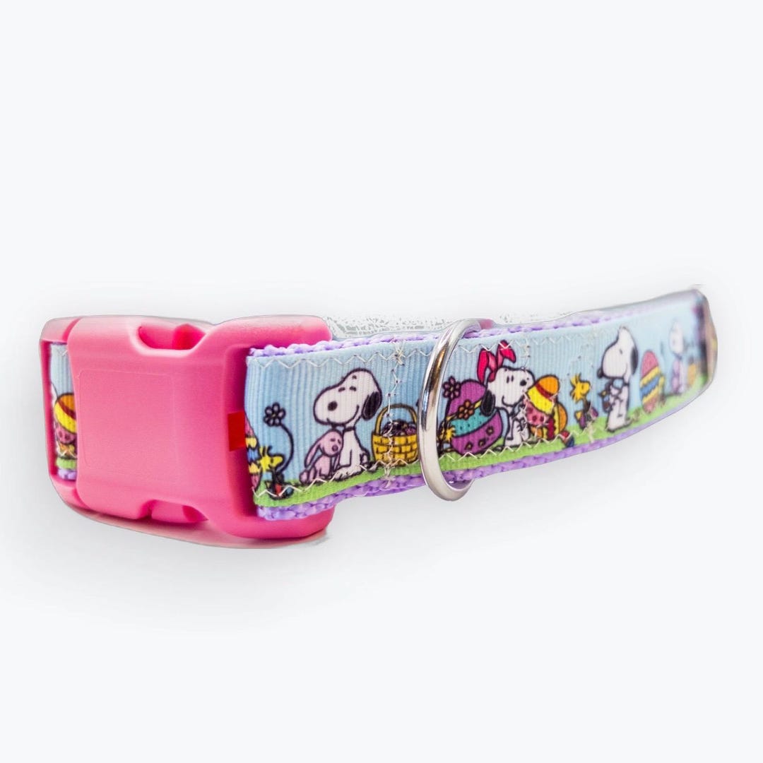 Snoopy Easter Dog Collar 1” | Easter Collar | Durable Dog Collar - Etsy