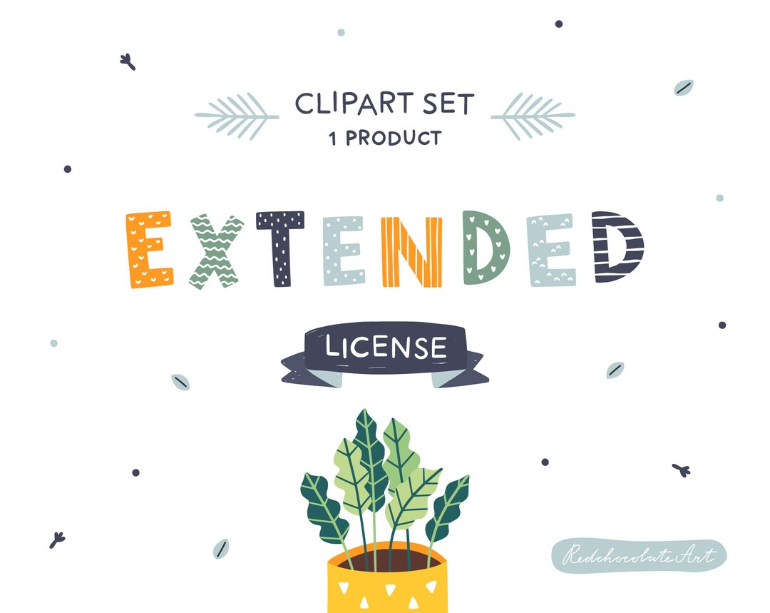 Extended License Clipart Set by Redchocolateart - Etsy