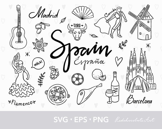 Spanish Clip Art Black And White