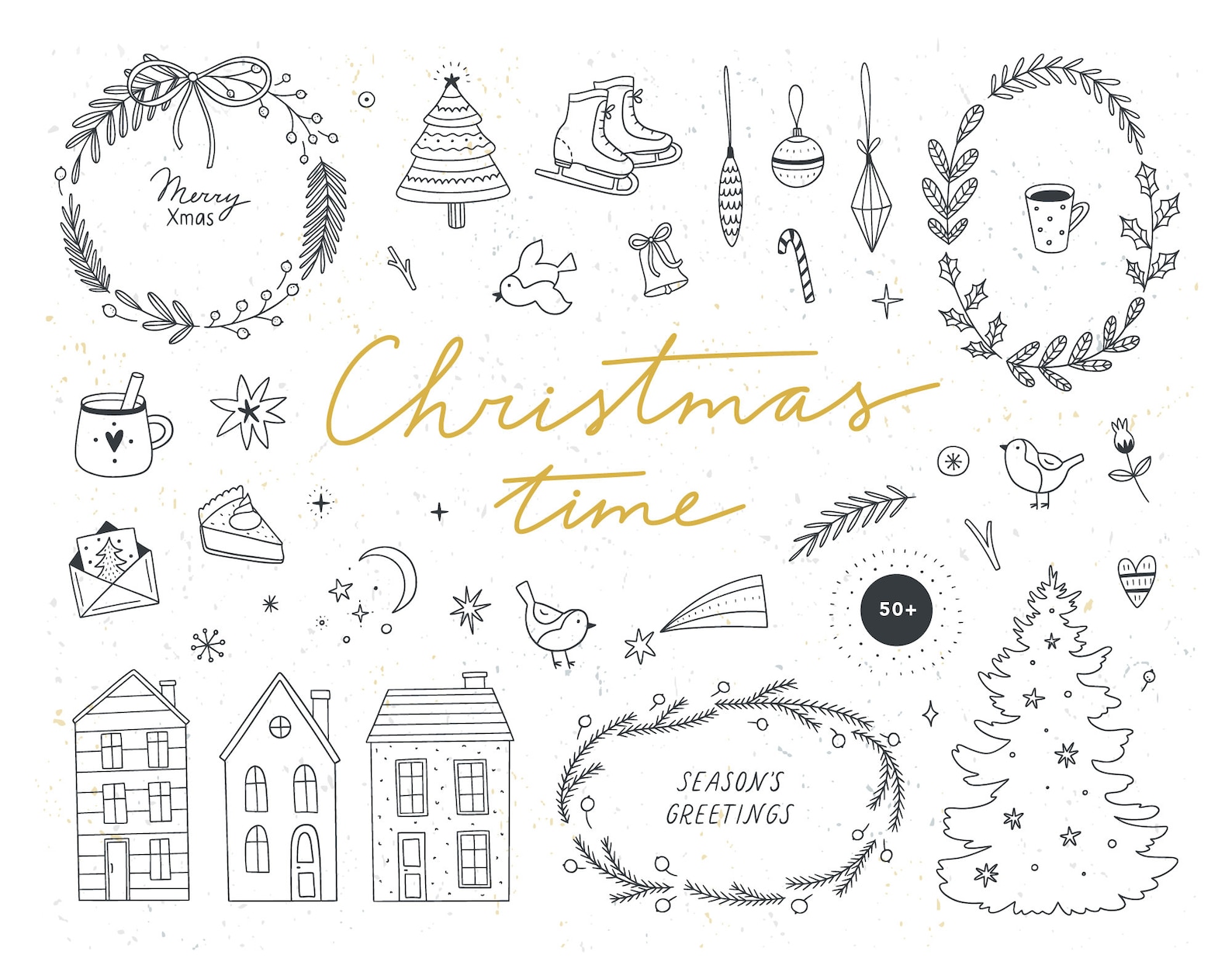 Christmas Clipart, Christmas Doodles, Christmas Graphics, Christmas Png ...