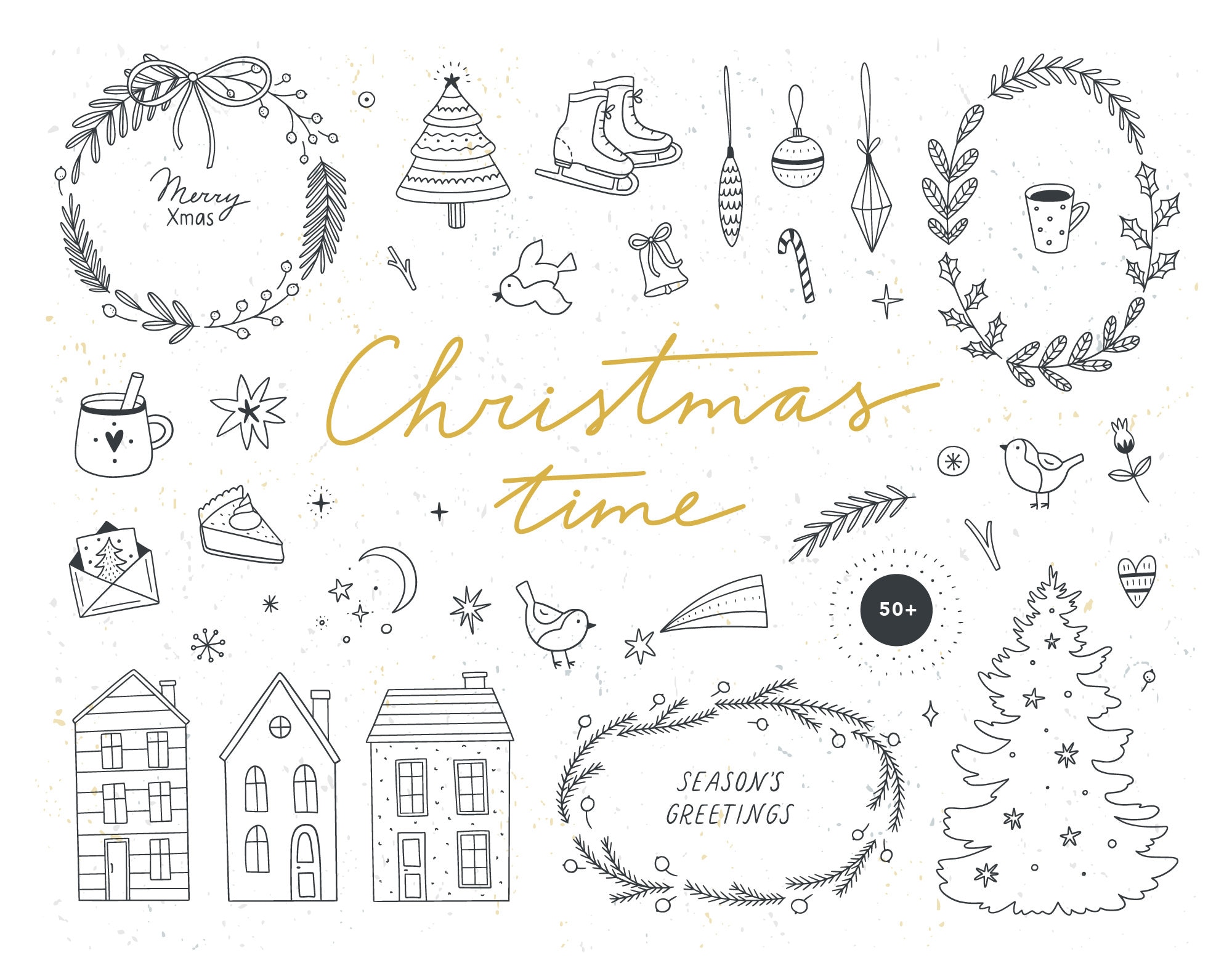 Christmas Clipart, Christmas Doodles, Christmas Graphics, Christmas Png ...