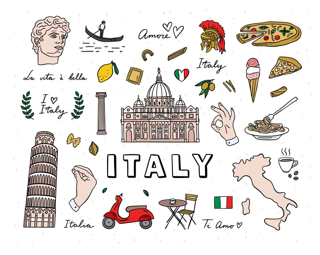 Italy Clipart, Travel Clipart, Italy Png, Italy Clip Art, Cute Clipart ...