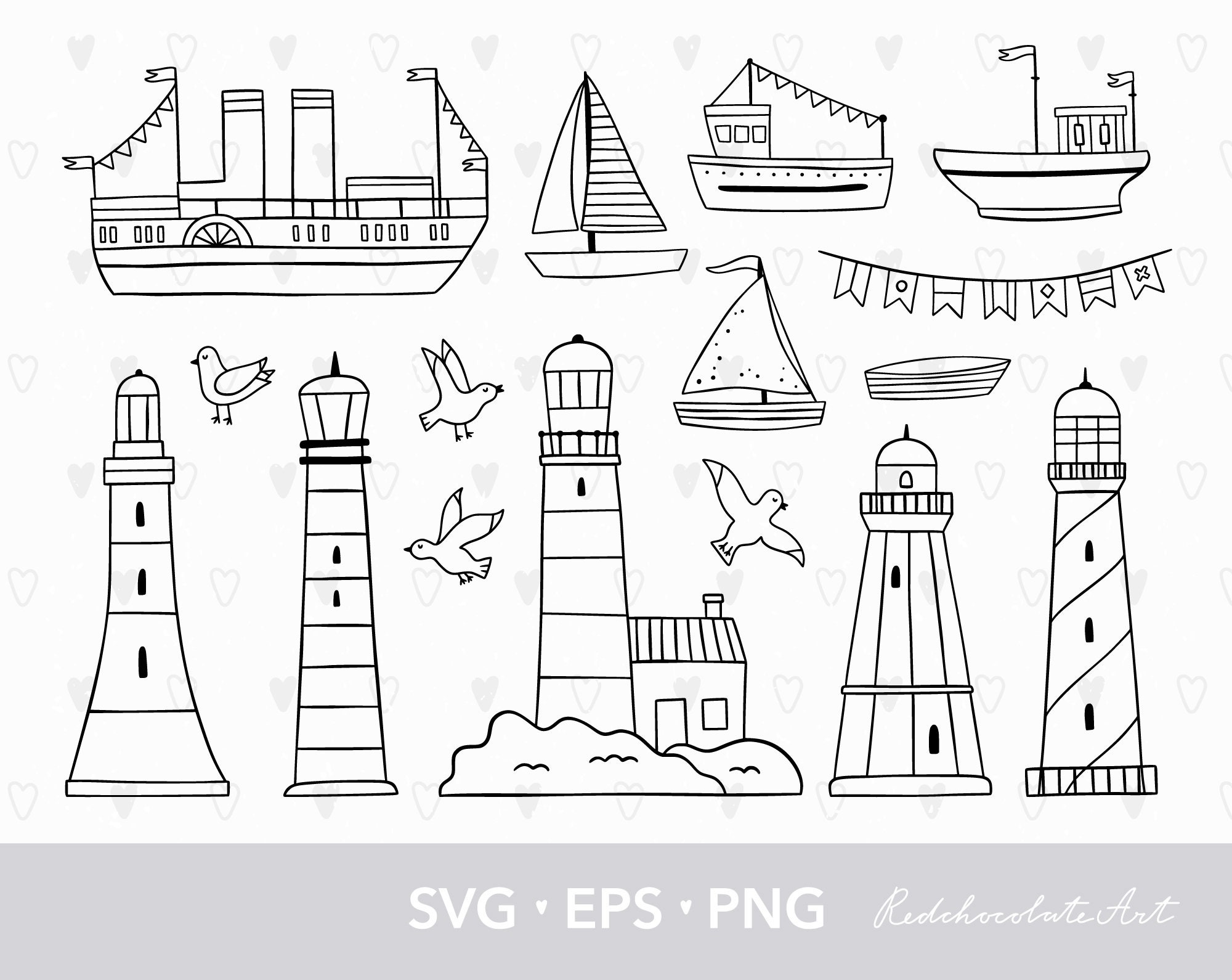 Nautical Svg Boat Svg Lighthouse Svg Travel Svg Files - Etsy Canada