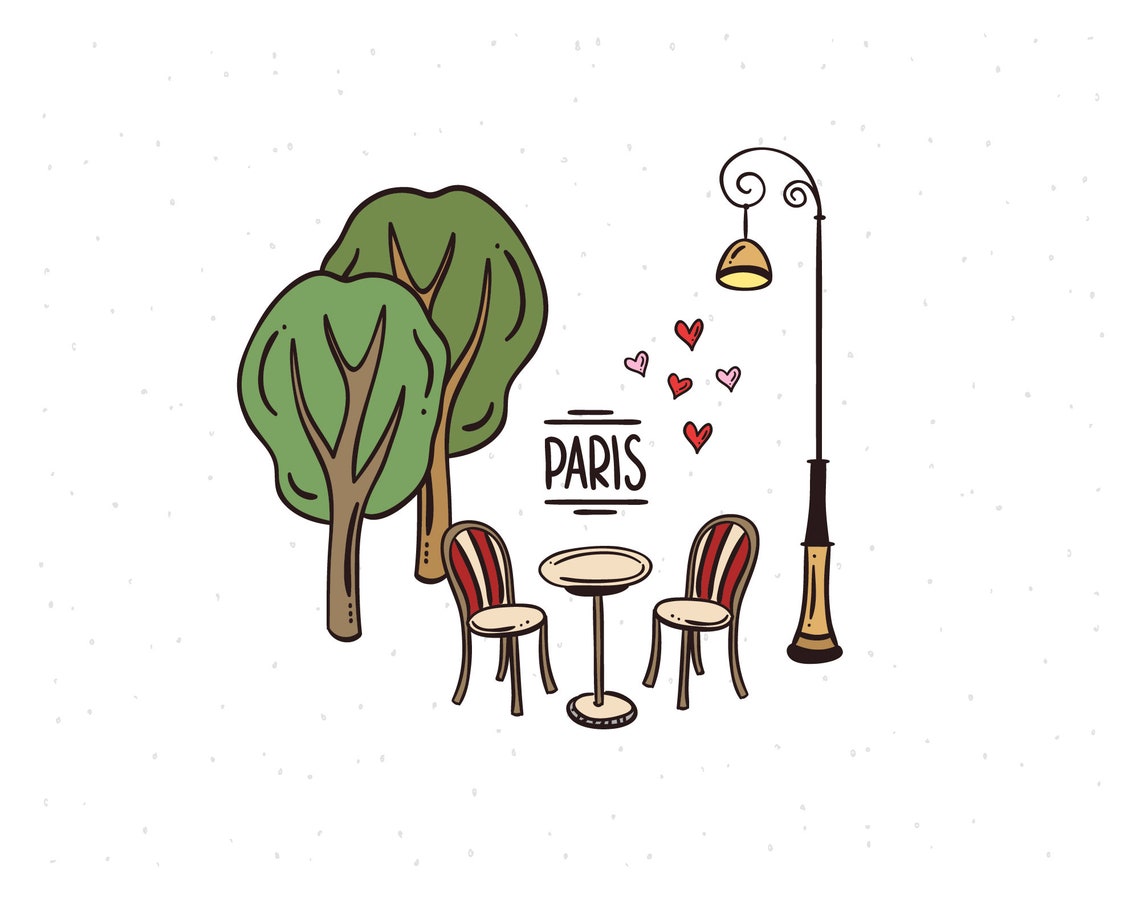 Paris Clipart Travel Clipart Paris Clip Art Set Paris - Etsy